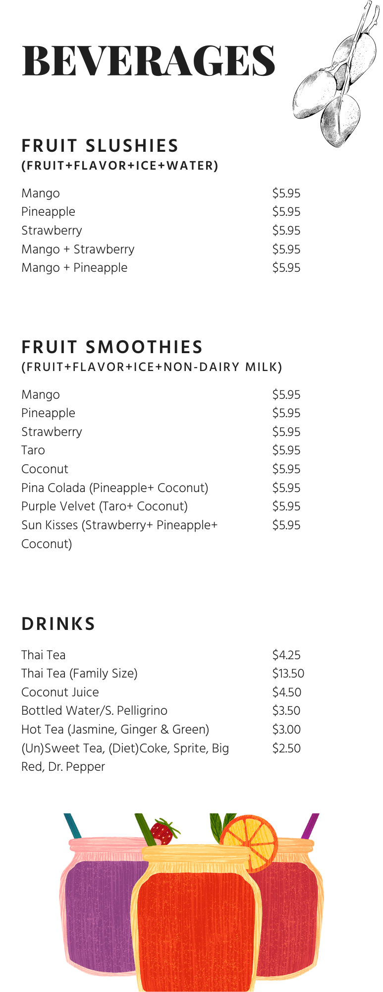 Drinks Menu 😀